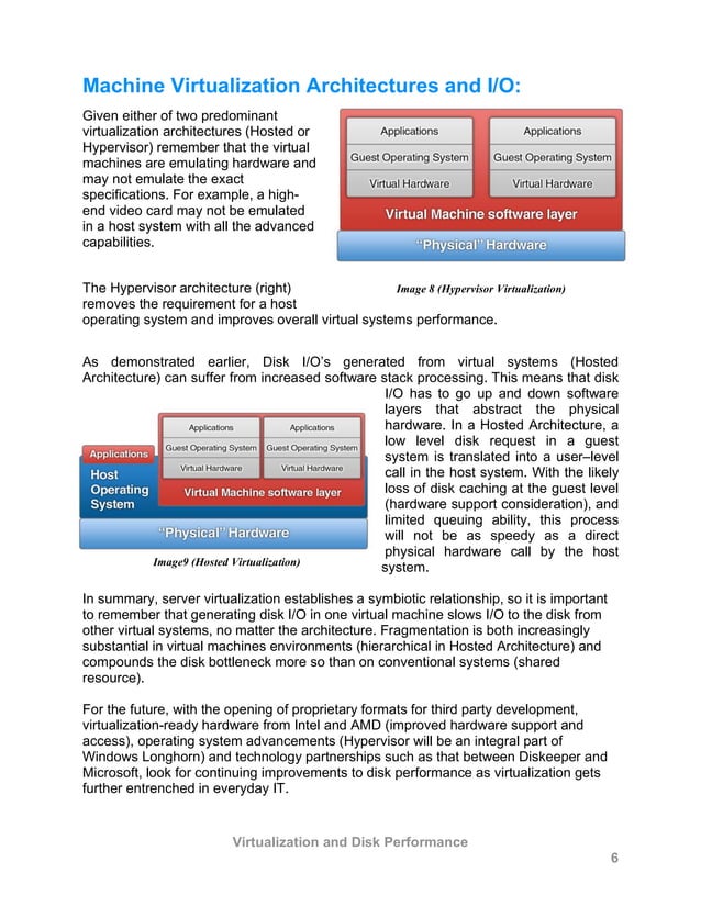Virtualization And Disk Performance | PDF