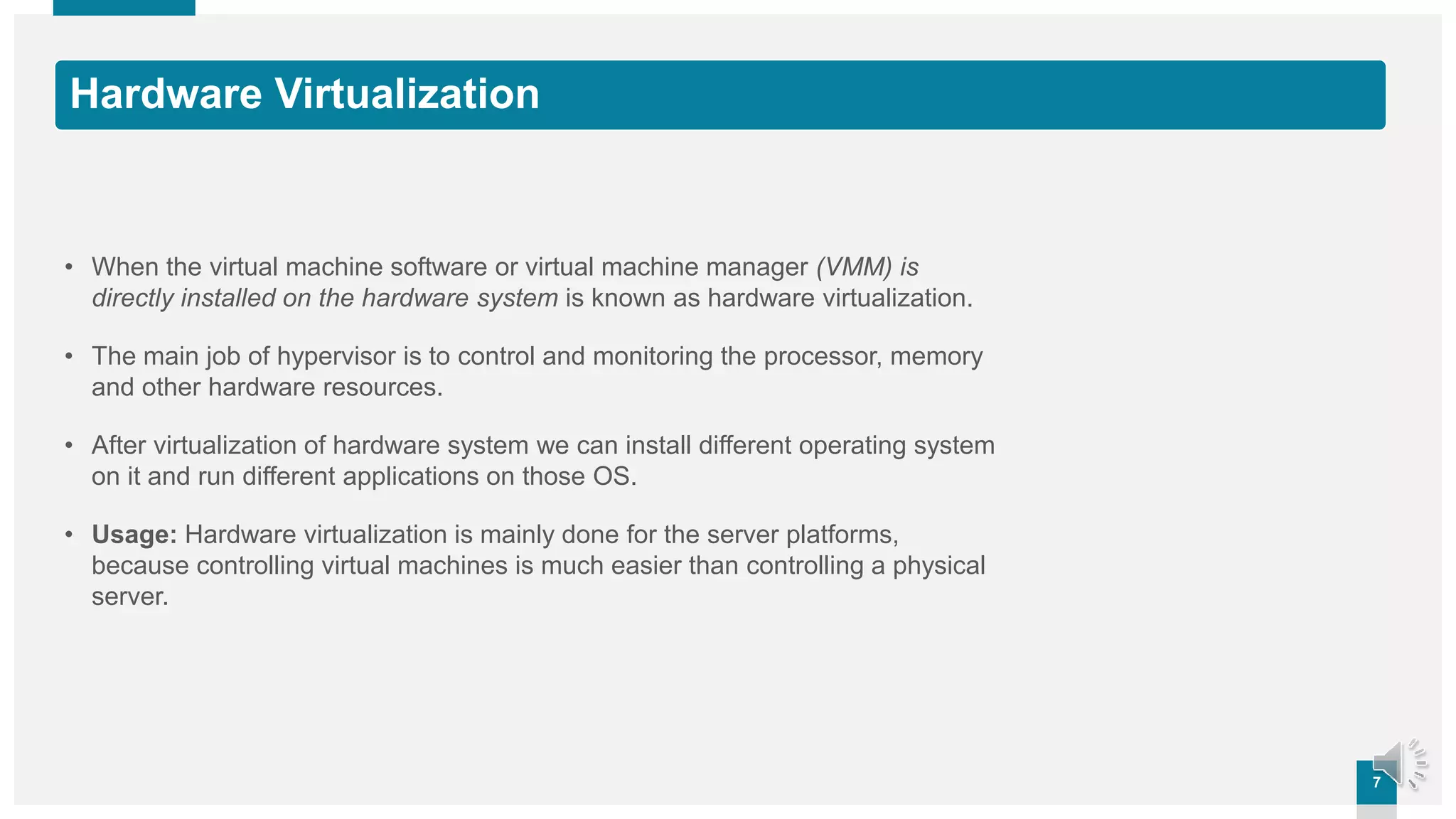 Virtualization and its importance and implementation levels | PPTX