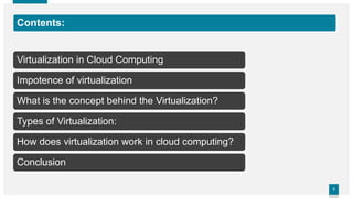Virtualization and its importance and implementation levels | PPTX