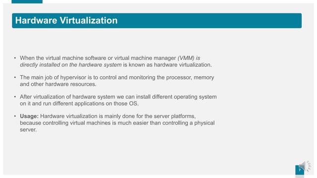 Virtualization and its importance and implementation levels | PPTX