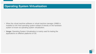 Virtualization and its importance and implementation levels | PPTX