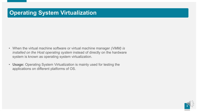 Virtualization and its importance and implementation levels | PPTX