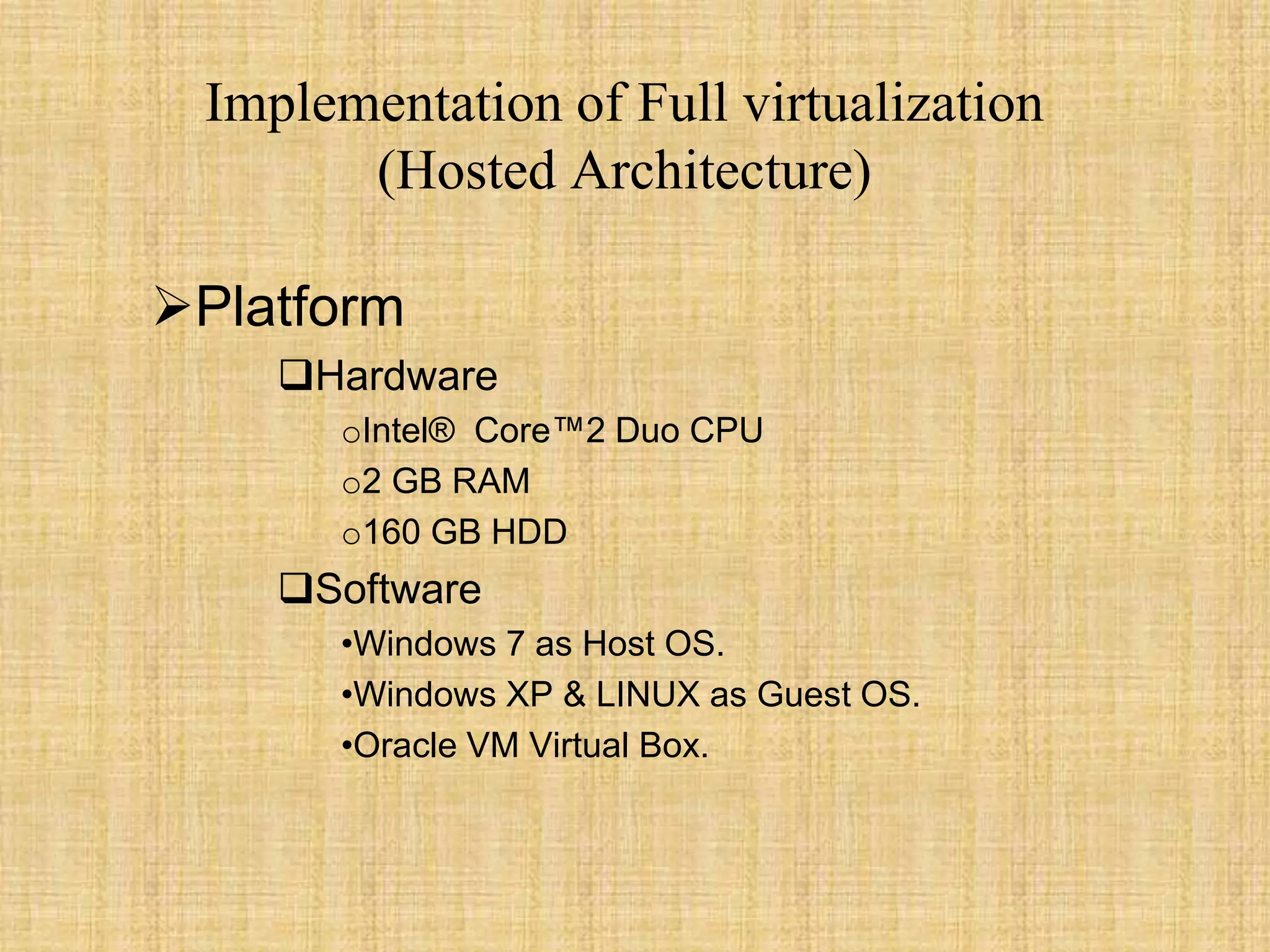 Virtualization basics | PPSX