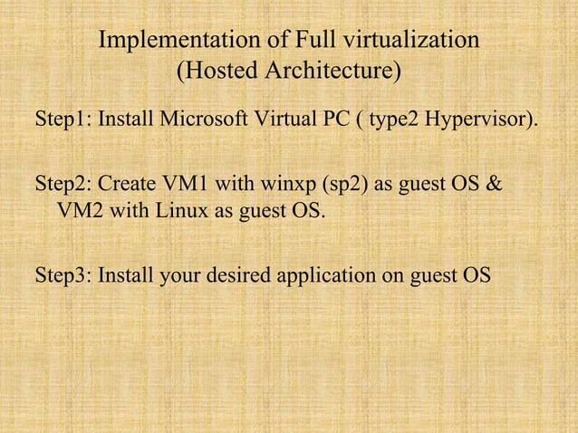 Virtualization basics | PPSX