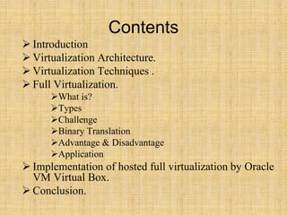 Virtualization basics | PPSX