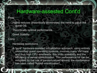 Virtualization Techniques & Cloud Compting | ODP | Cloud Computing | Internet