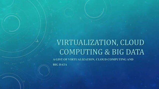 Virtualization & cloud computing | PPT