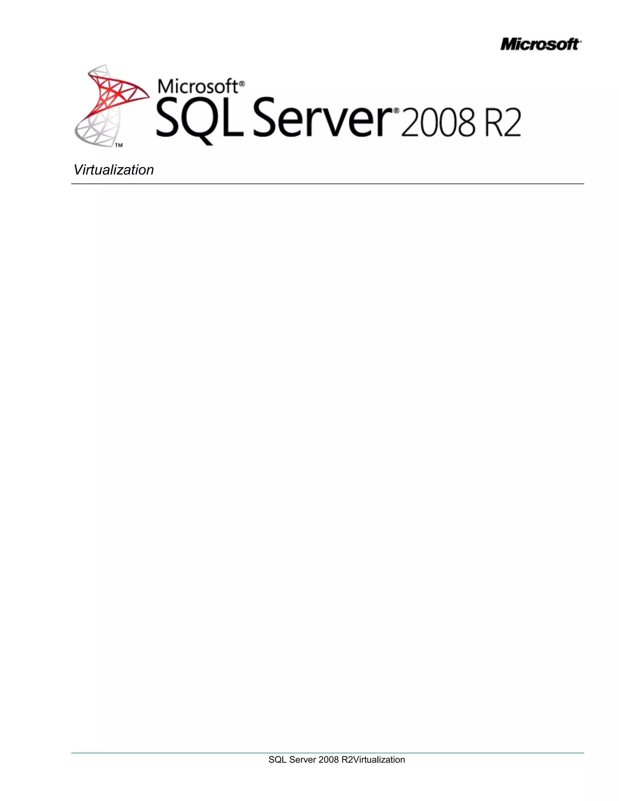 Virtualization Datasheet Pdf
