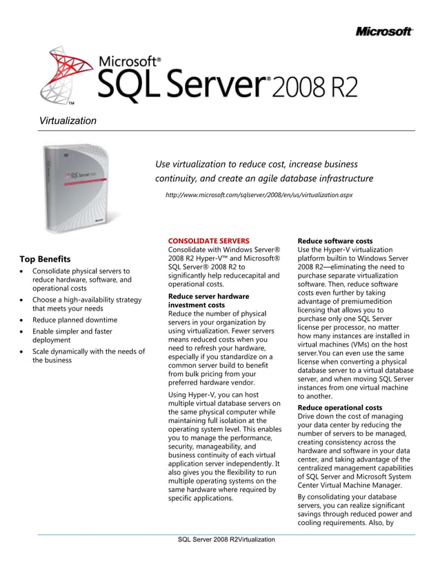 Virtualization Datasheet Pdf