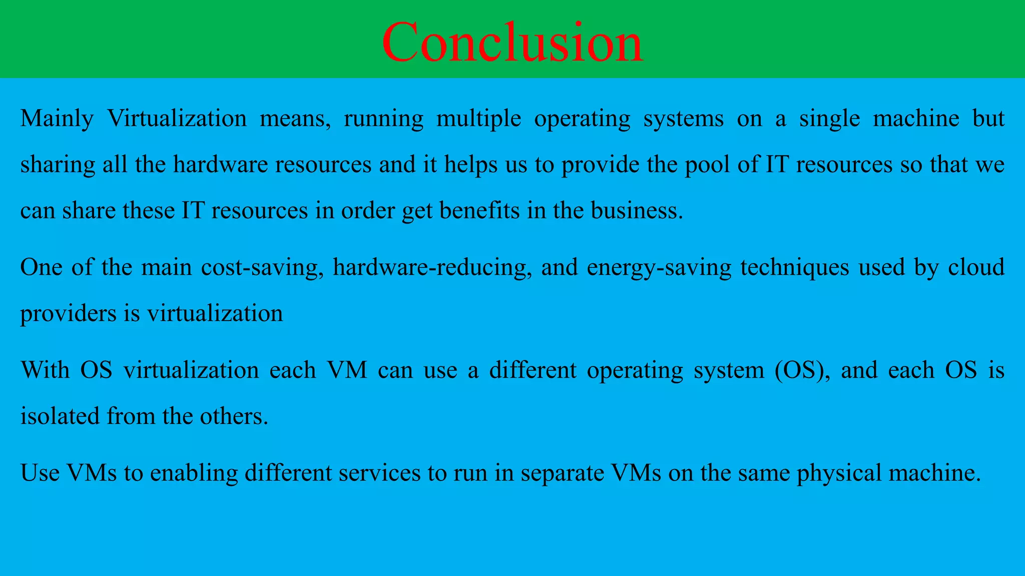 Virtualization in cloud computing | PPTX