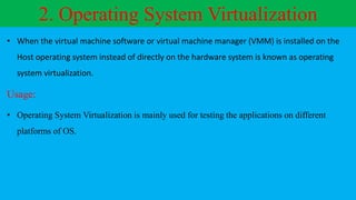 Virtualization in cloud computing | PPTX
