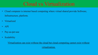 Virtualization in cloud computing | PPTX