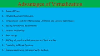 Virtualization in cloud computing | PPTX