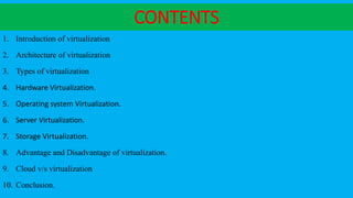 Virtualization in cloud computing | PPTX