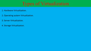 Virtualization in cloud computing | PPTX