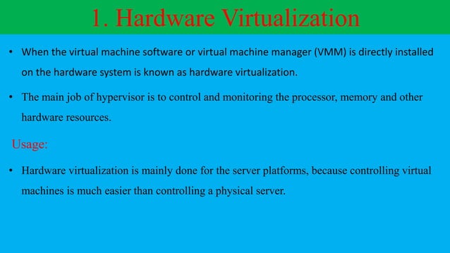 Virtualization in cloud computing | PPTX