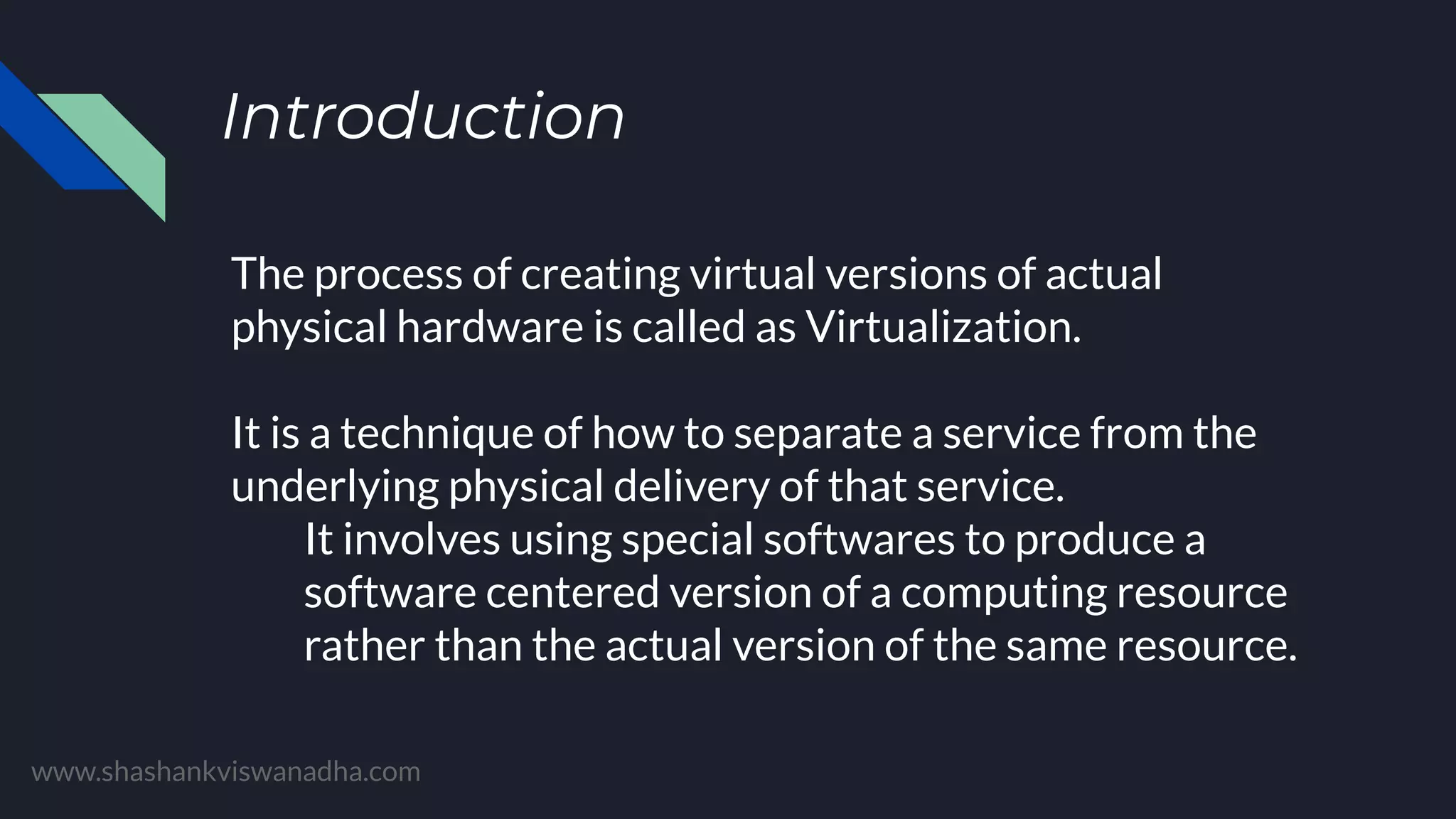 Virtualization in cloud computing | PDF