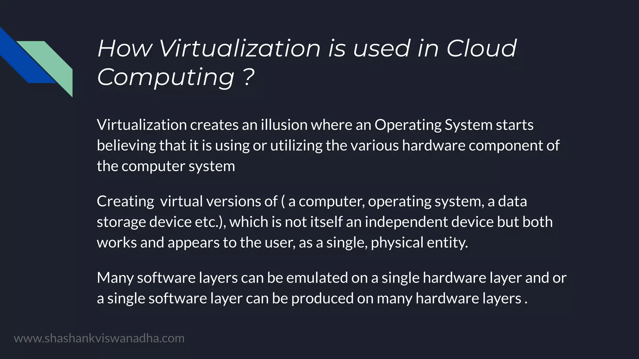 Virtualization in cloud computing | PDF
