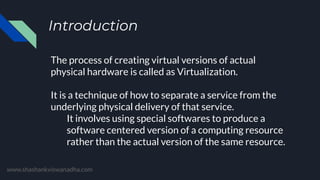 Virtualization in cloud computing | PDF