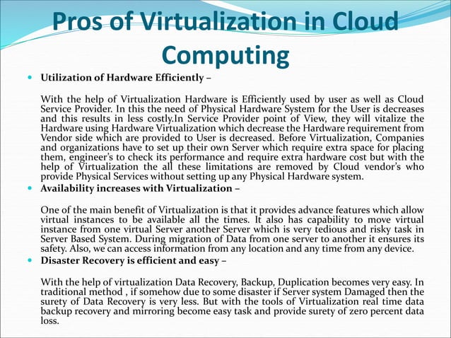 Virtualization in Cloud Computing.ppt | Cloud Computing | Internet