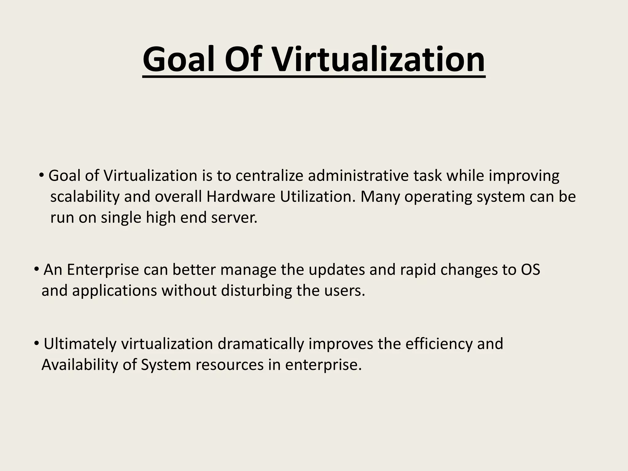 Virtualization & Network Connectivity | PPT