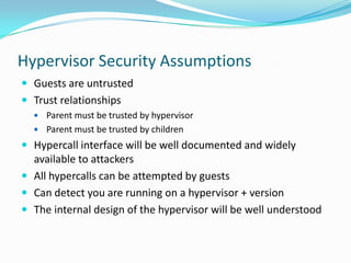Virtualization securityv2 | PPT