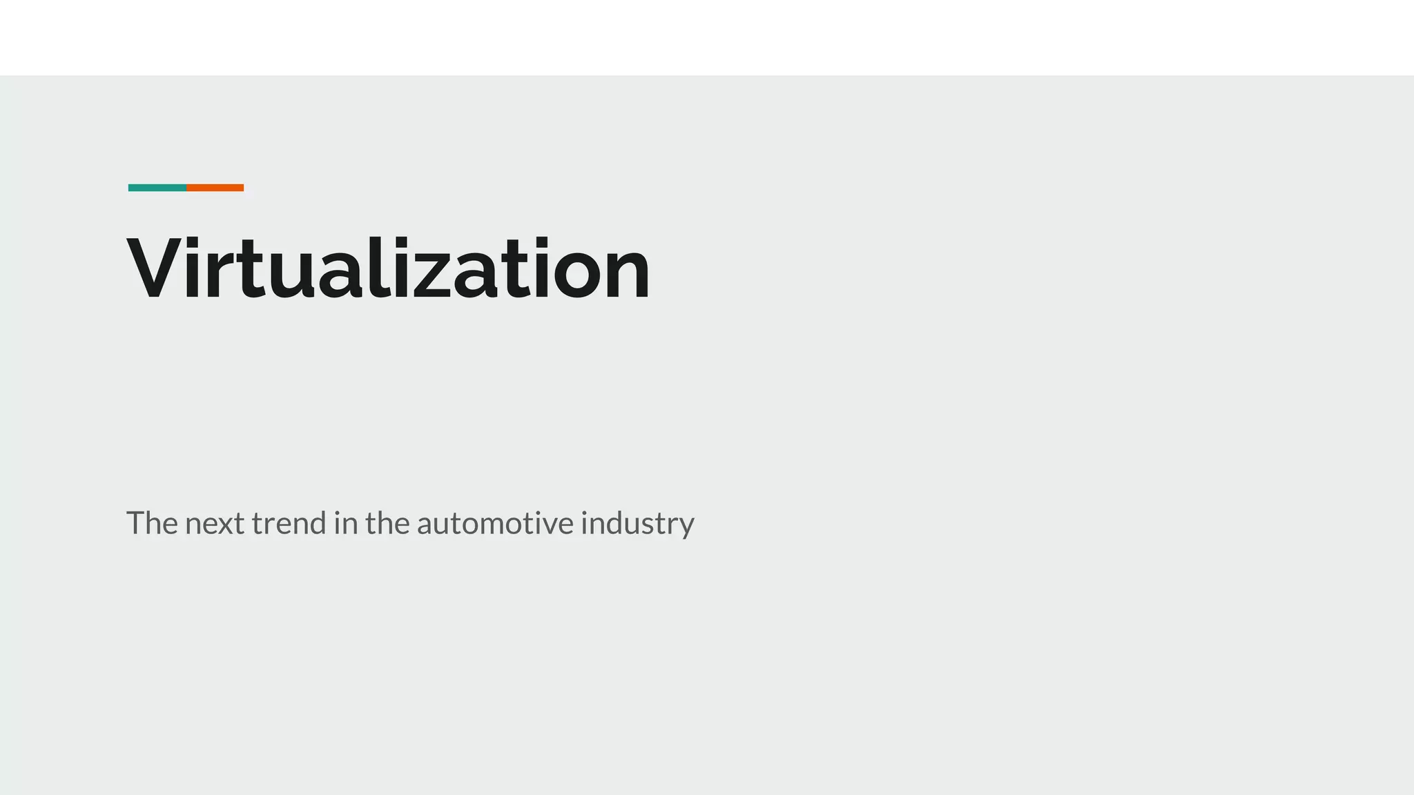 Virtualization - the next trend in the automotive industry | PPT