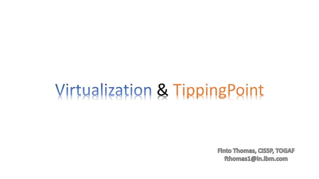 Virtualization & tipping point | PPSX | Operating Systems | Computer ...