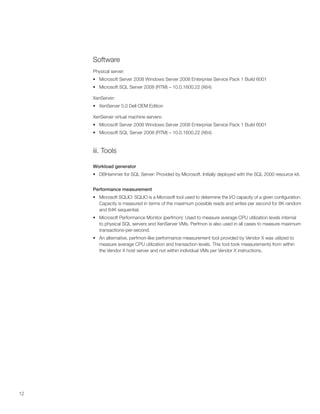 Virtualizing Microsoft SQL Server 2008 with Citrix XenServer | PDF