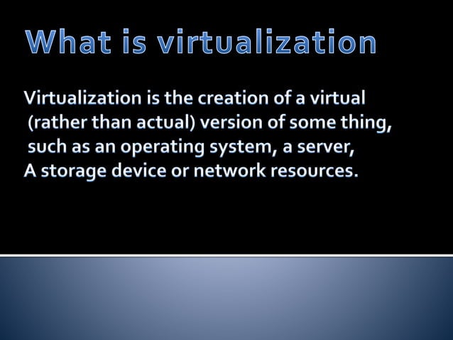 Hardware Virtualization Ppt