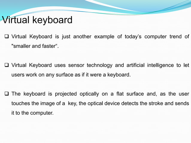 Virtual keyboard | PPTX