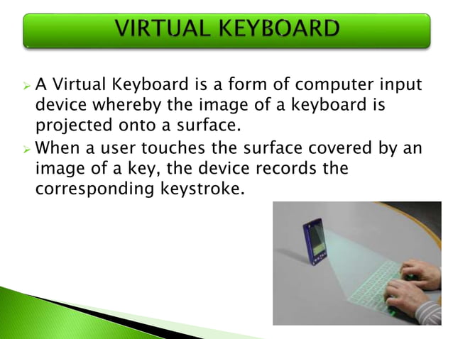 Virtual keyboard | PPT