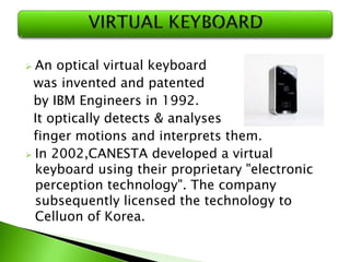 Virtual keyboard | PPT