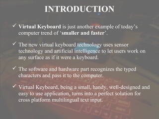 Virtual Key Board | PPT