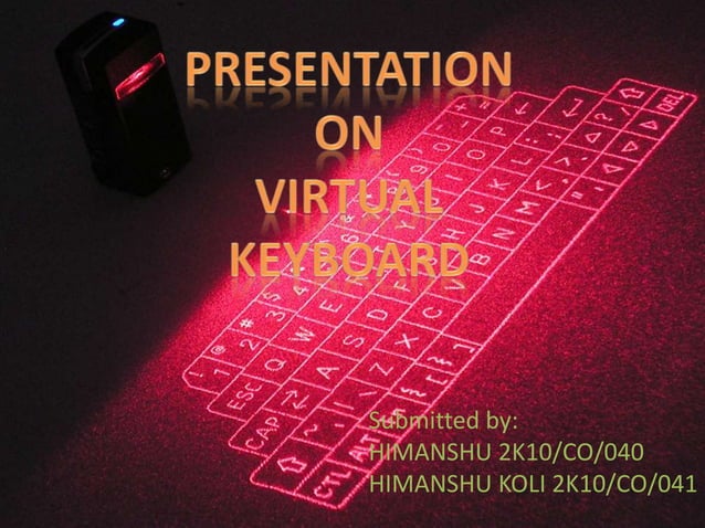 Virtual keyboard | PPT