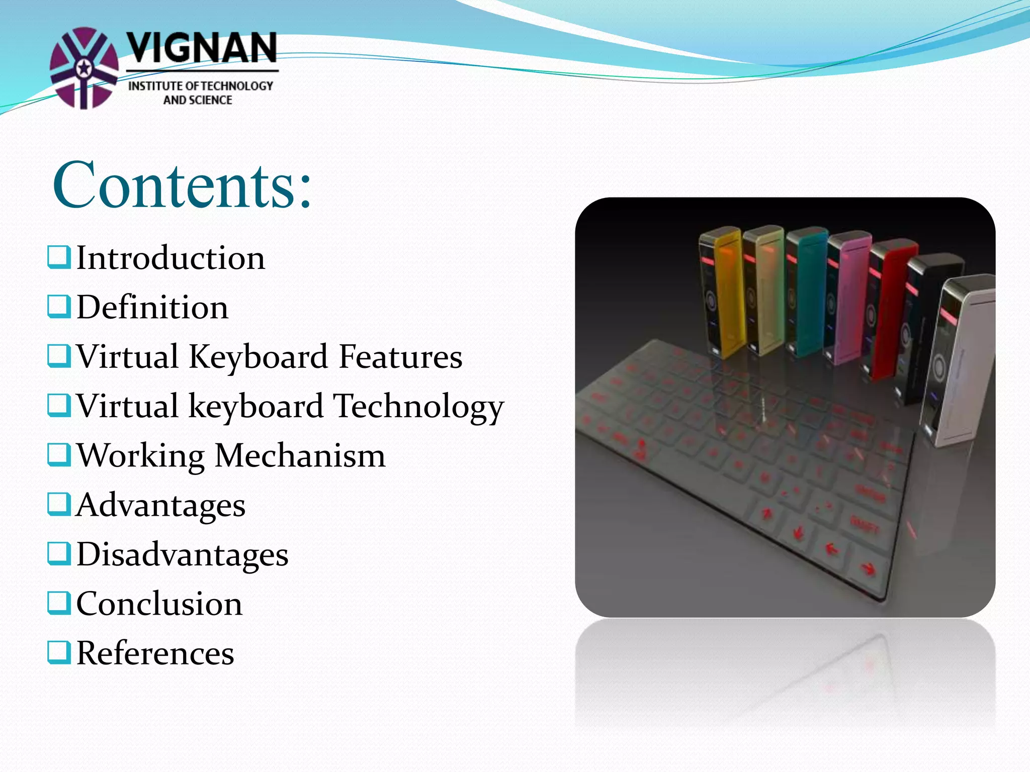 Virtual keyboard | PPT