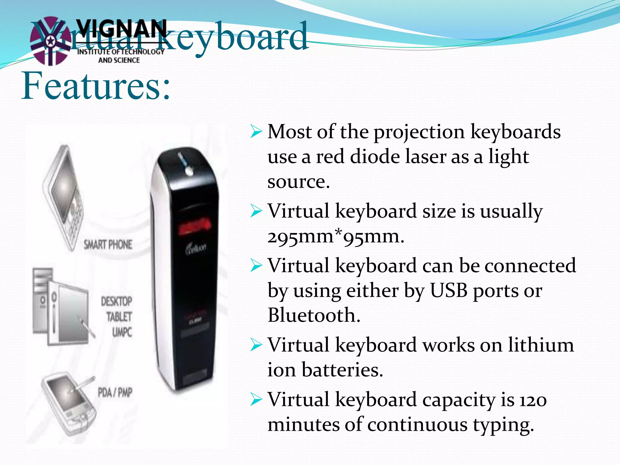 Virtual keyboard | PPT