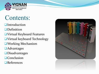 Virtual keyboard | PPT
