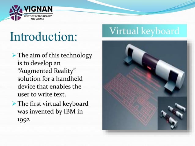 Virtual keyboard | PPT