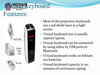 Virtual keyboard | PPT