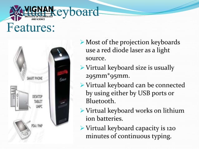 Virtual keyboard | PPT