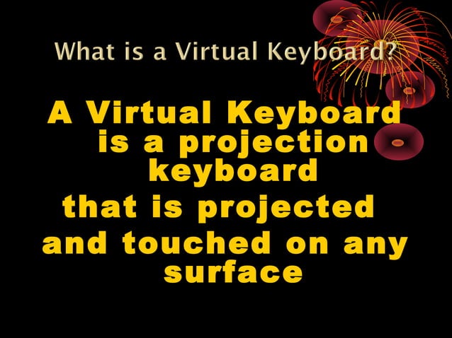 Virtual keyboard ppt | PPT