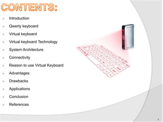 Virtual keyboard | PPT
