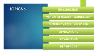 Virtual keyboard seminar ppt | PPTX