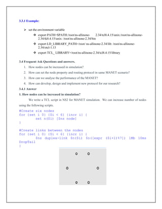 Virtual lab - Routing in Mobile Adhoc Networks | PDF