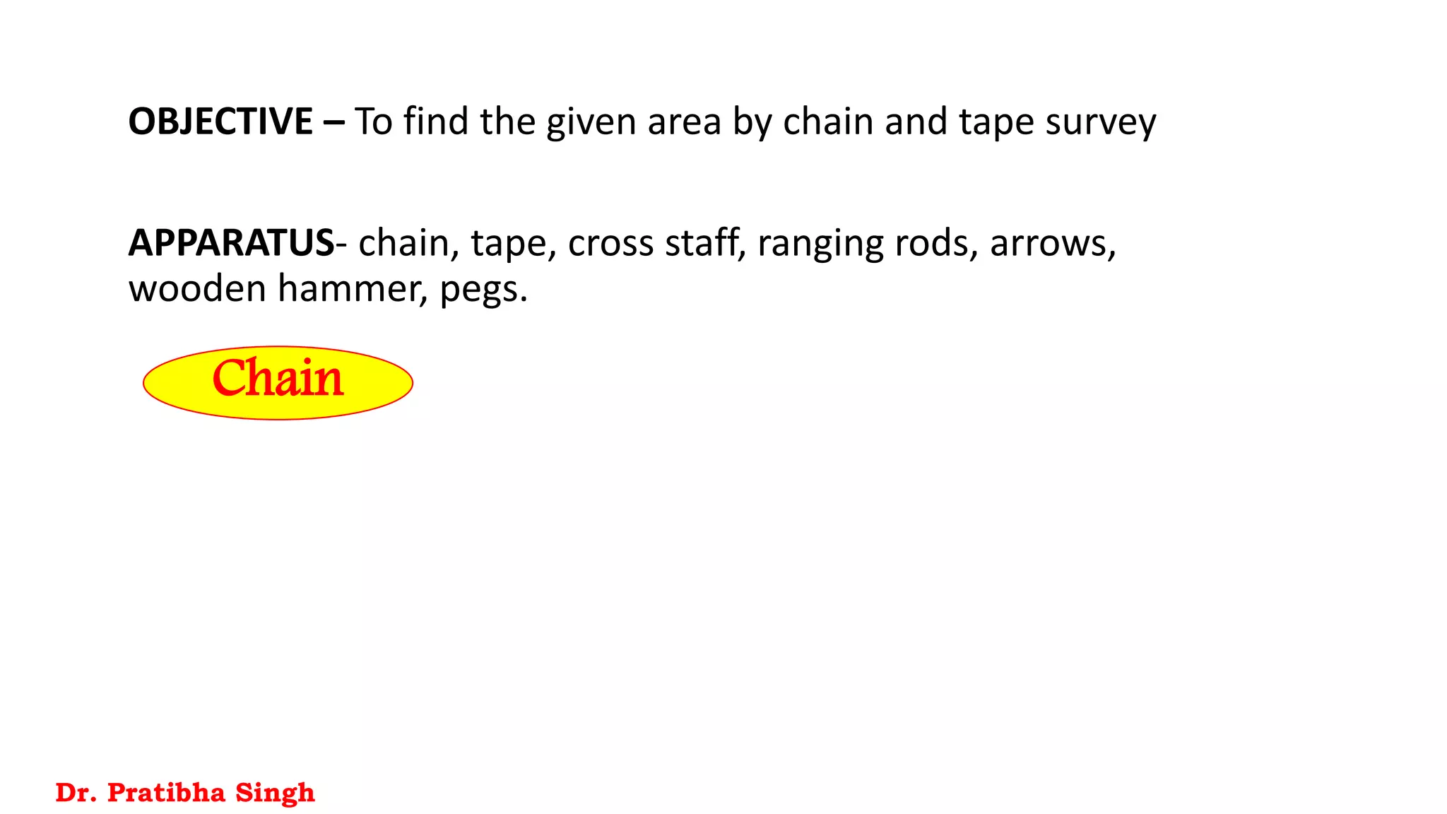 Chain and Tape Survey- Virtual Lab | PPTX