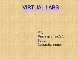 Virtual lab in ppt | PPTX