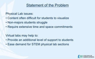 Jaime McQueen Virtual lab SERA presentation | PPTX
