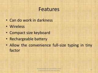 Virtual laser keyboard | PPTX