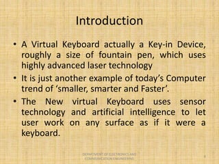 Virtual laser keyboard | PPTX